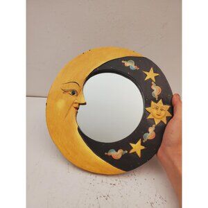 Wall Decor | Vintage Celestial Mirror Moon Sun Stars 199s Decor Vintage ...